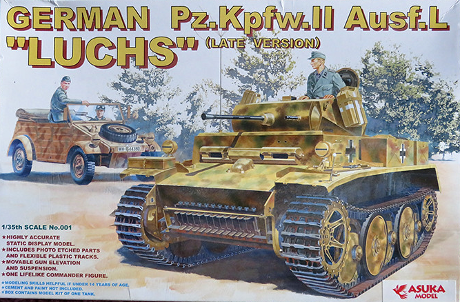 Asuka Model 35-001 Asuka 1/35 German Pz.Kpfw.II Ausf.L "LUCHS" (Late v ...