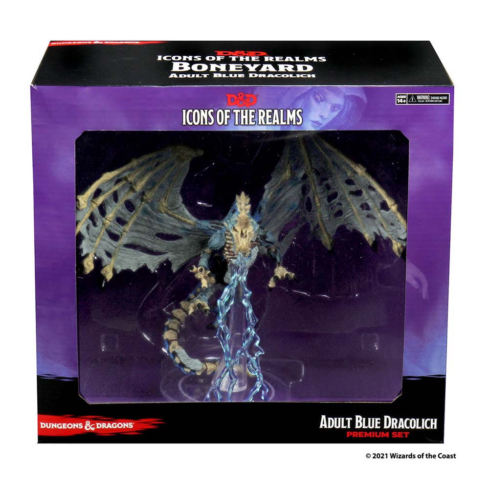 WizKids 96038 Dungeons & Dragons Icons: Boneyard Premium Set Blue Drac ...