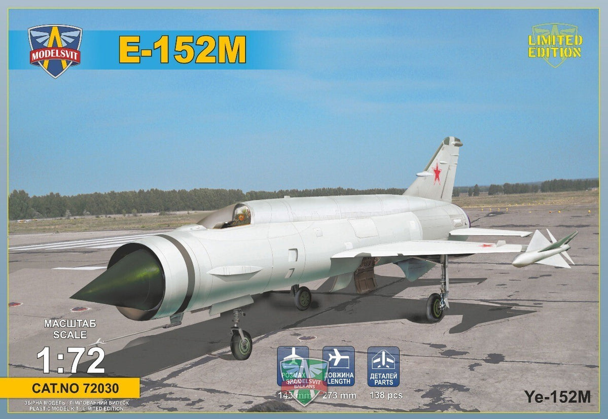 Modelsvit 72030 1/72 Ye-152M Heavy interceptor prototype — Hobby City NZ