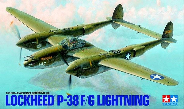 Tamiya 61120 1/48 Lockheed P-38F/G Lightning — Hobby City NZ